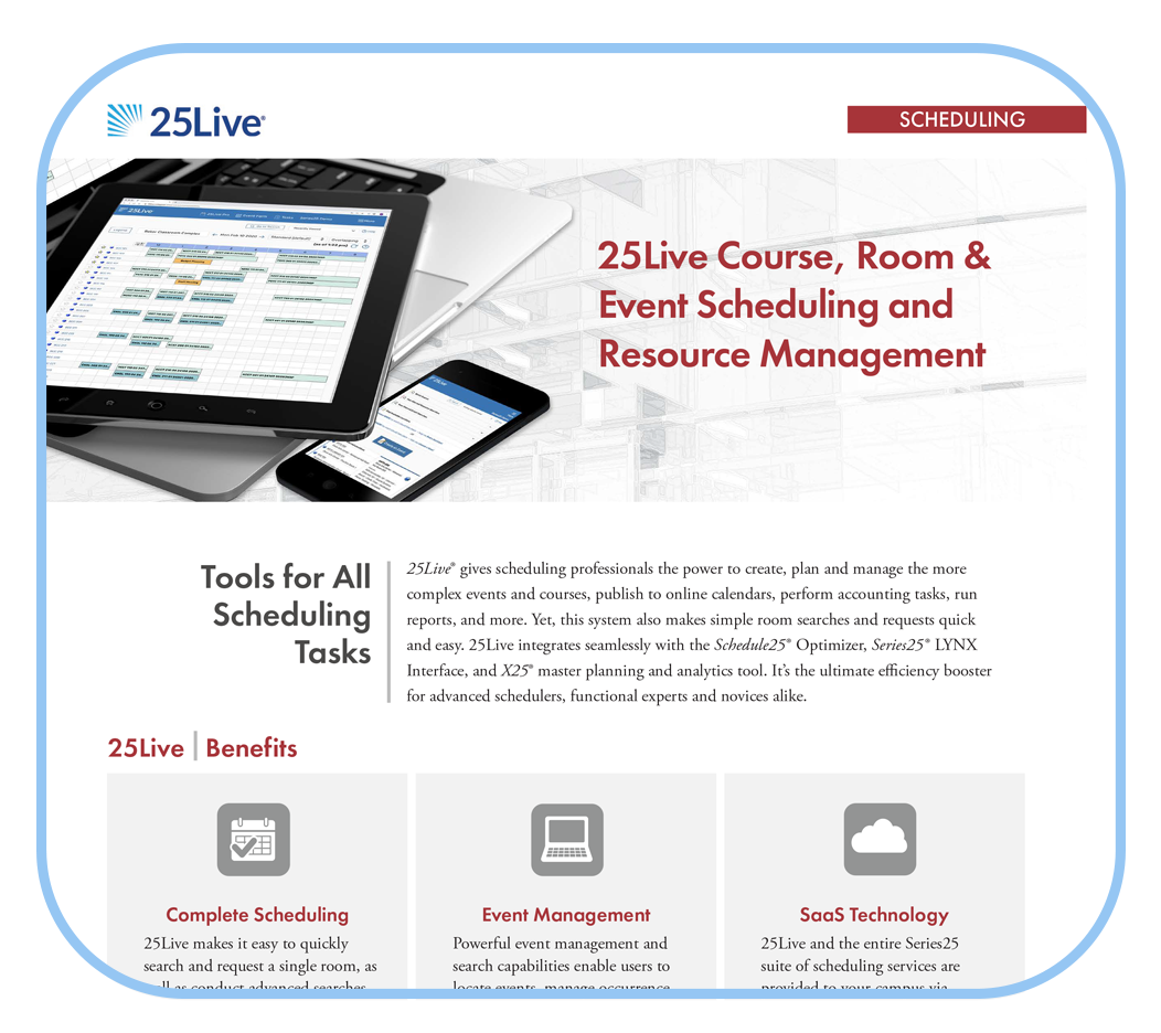 25Live Academic and Event Scheduling | CollegeNET