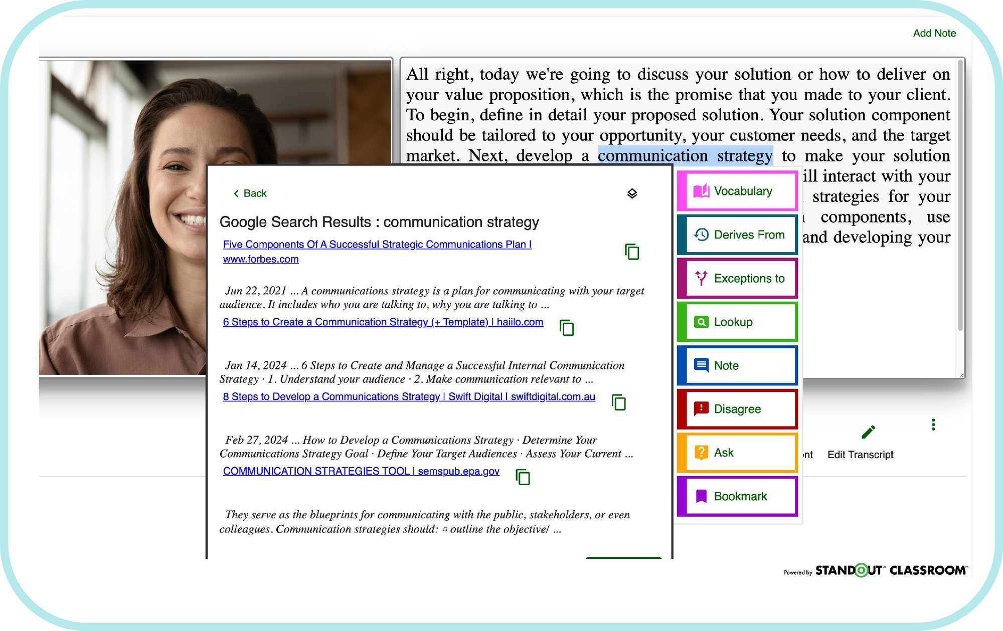 Virtual Classroom Software | StandOut Classroom | CollegeNET